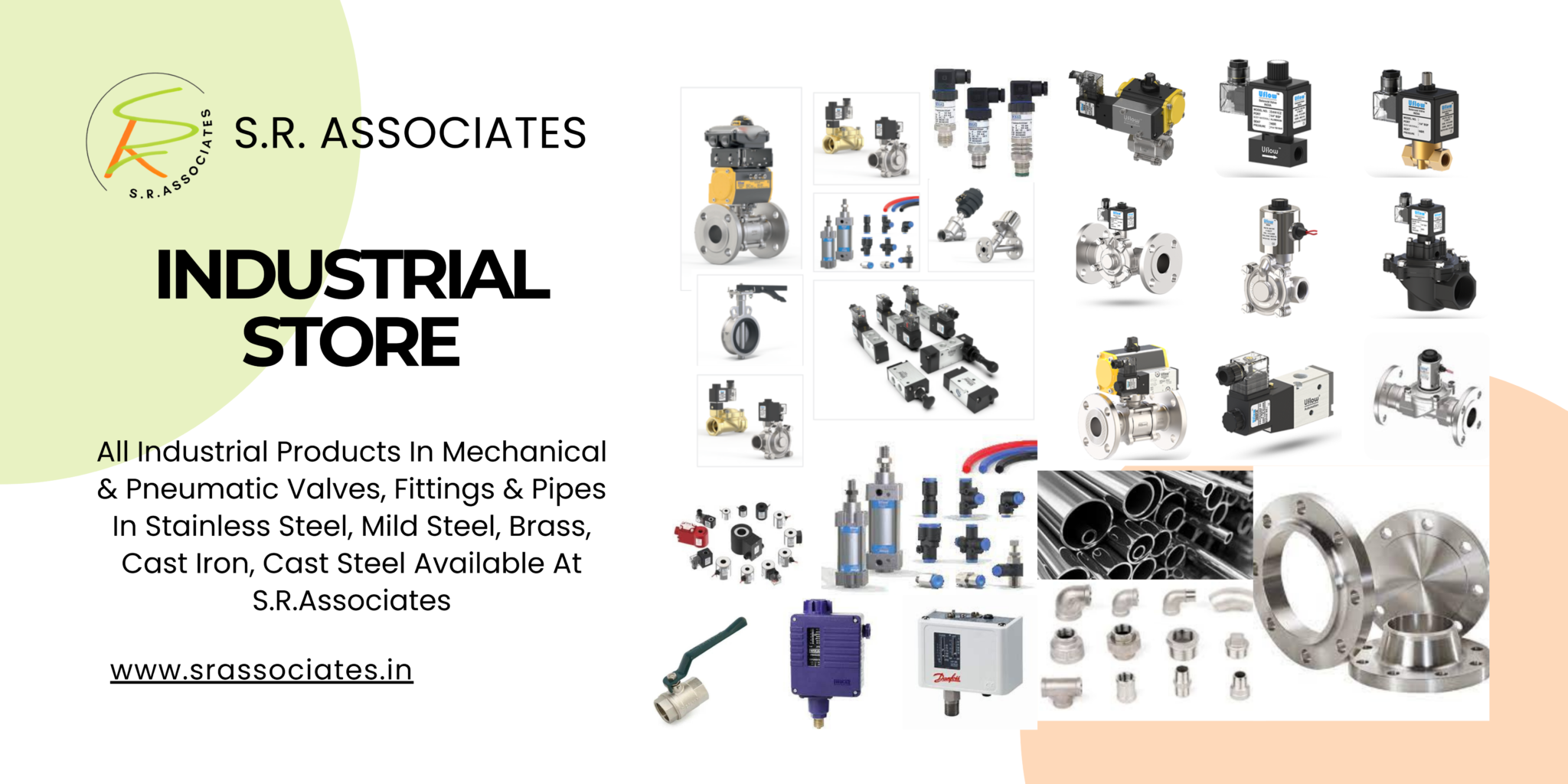S.R. Associates - Industrial Valves, Pipes & Fittings